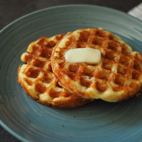 The Best Basic Keto Chaffles Recipe (2g net carbs) - Delightfully Low Carb