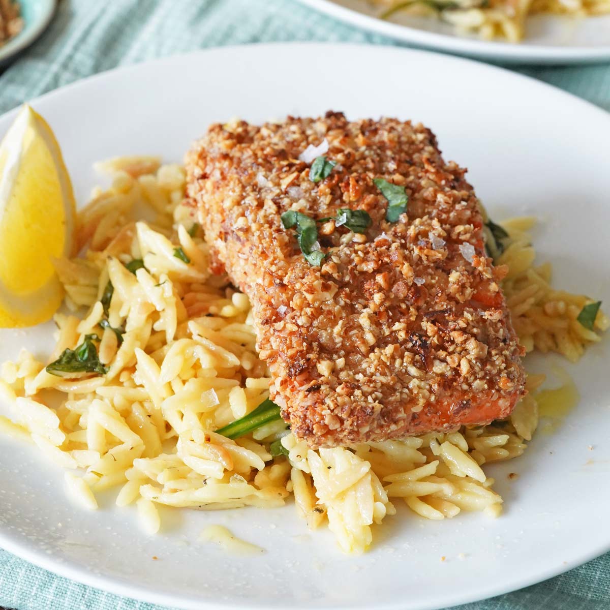 Almond Crusted Salmon - Delightfully Low Carb