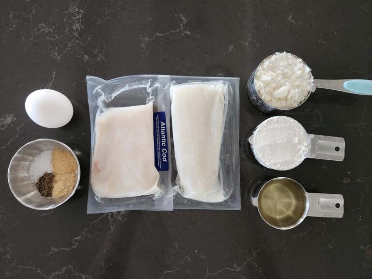 Easy Potato Crusted Cod - Delightfully Low Carb