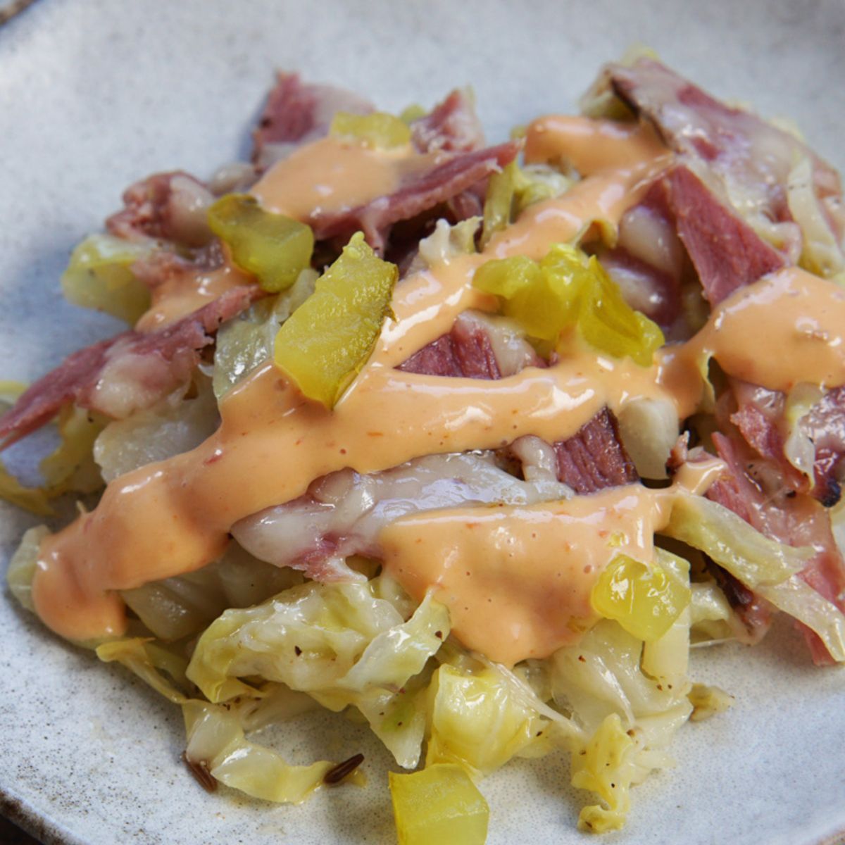 Delicious Low-Carb Reuben Bowl - Delightfully Low Carb