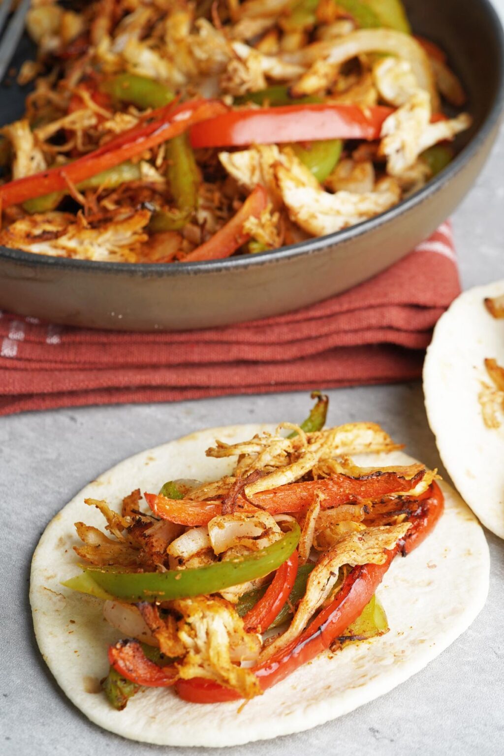Instant Pot Shredded Chicken Fajitas - Delightfully Low Carb